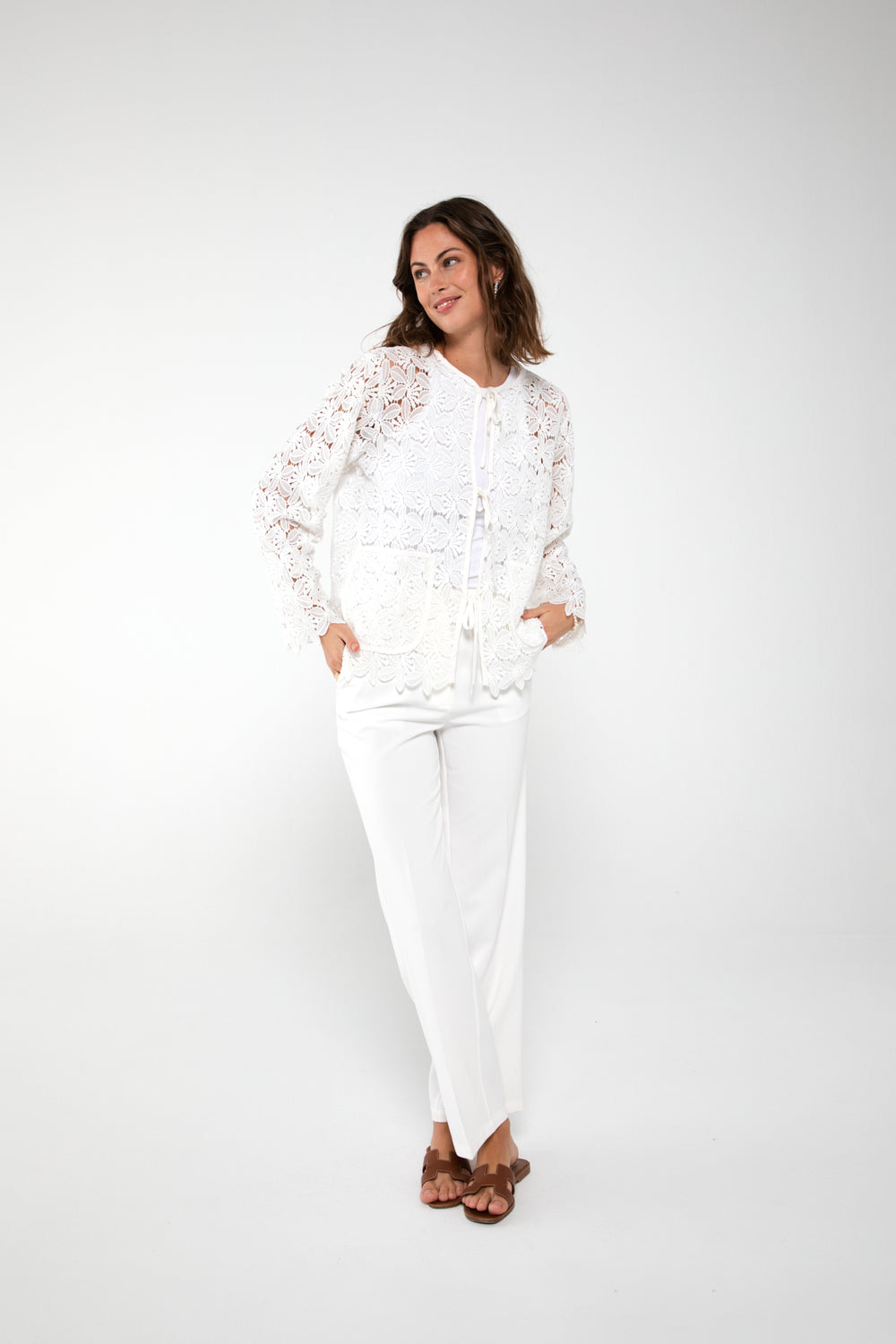 Sindy jacket AV4180 - White – A-VIEW